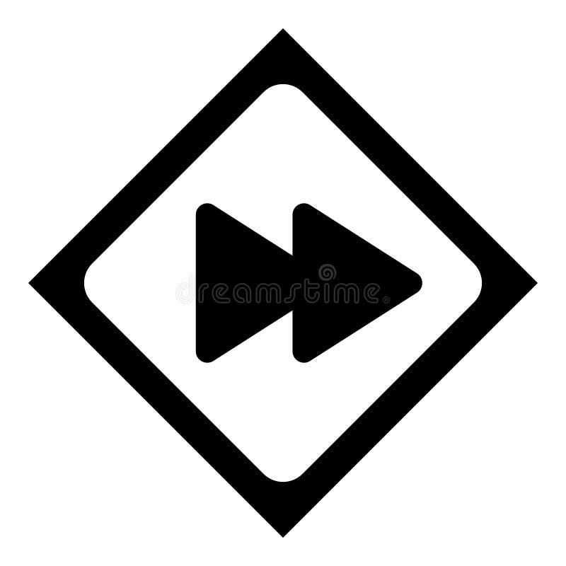 Simple fast forward button stock vector. Illustration of vector - 257598959