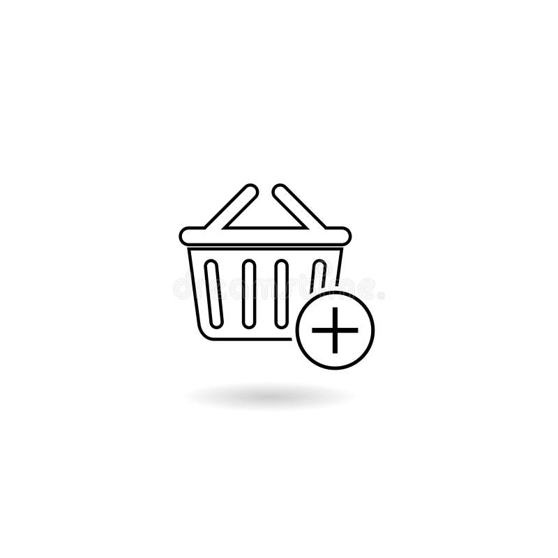 Simple Buy Icon with Shadow Stock Vector - Illustration of sale ...