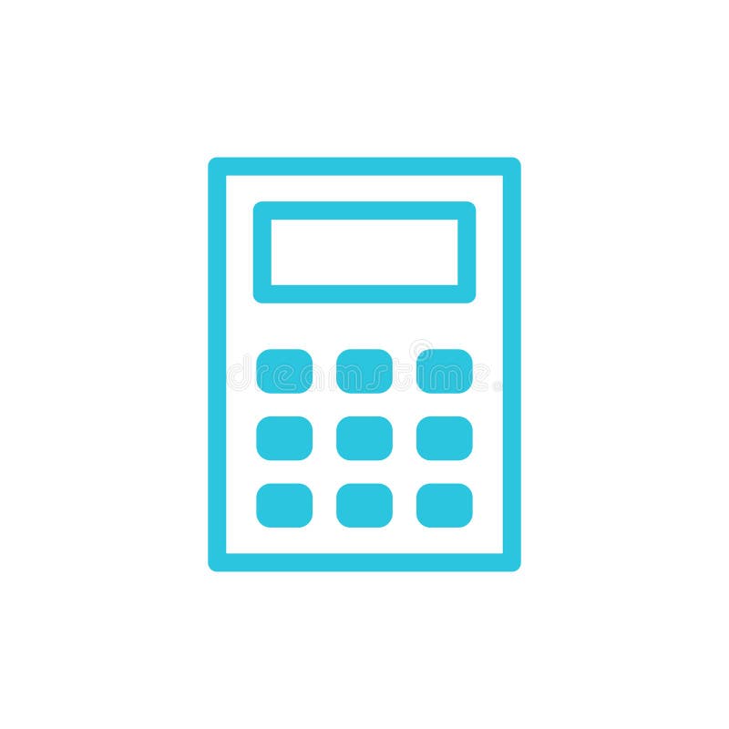 Simple calculator icon stock vector. Illustration of calculator - 304374507