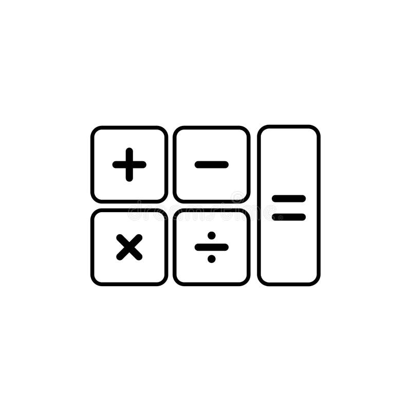 Simple Calculator Icon Illustration Design Stock Illustration ...