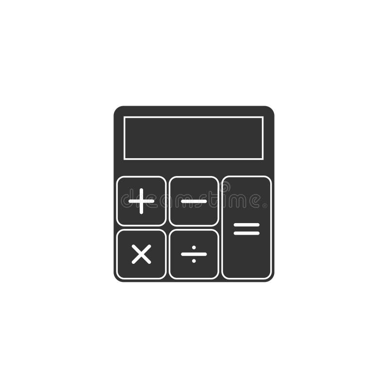 Simple Calculator Icon Illustration Design Stock Illustration ...