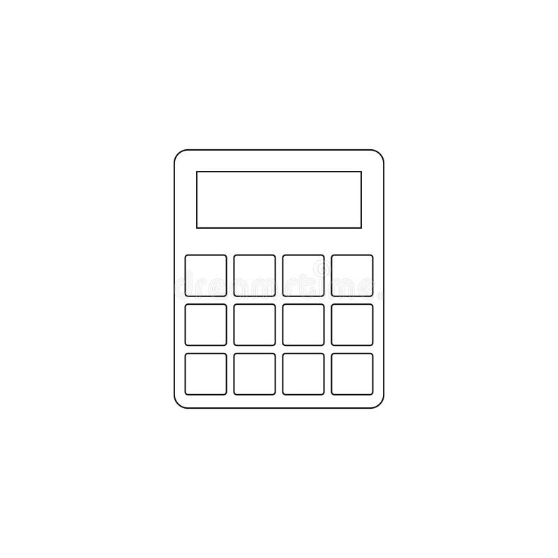 Simple Calculator Icon Illustration Design Stock Illustration ...