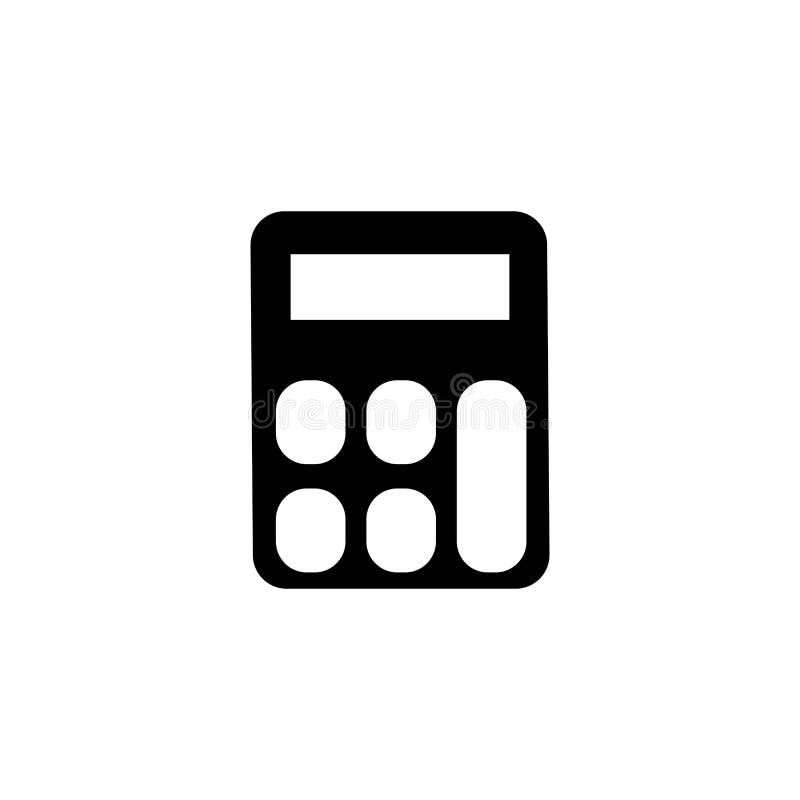 Simple Calculator Icon Illustration Design Stock Illustration ...