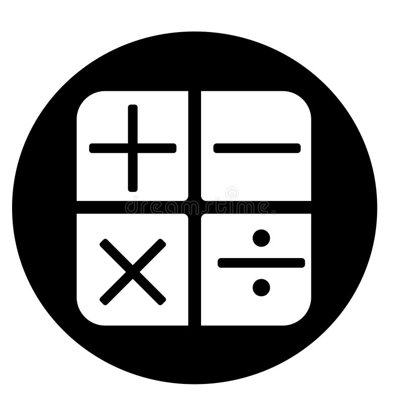 Simple calculator icon stock illustration. Illustration of simple ...