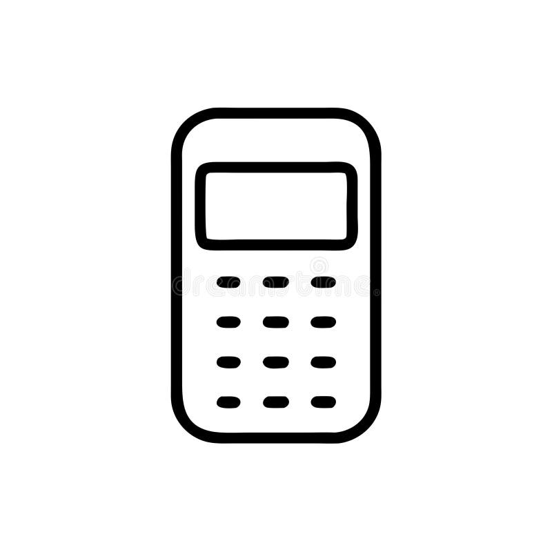 Simple Calculator Vector Illustration Ideal for Educational Materials ...