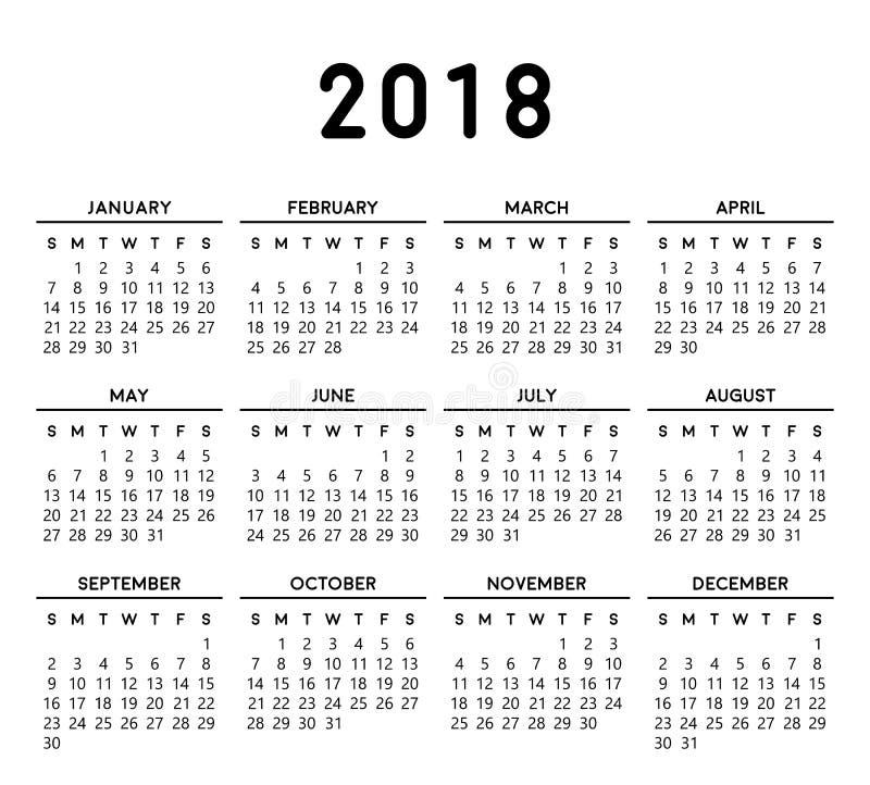 Simple Editable Calendar Stock Illustrations – 8,216 Simple Editable ...