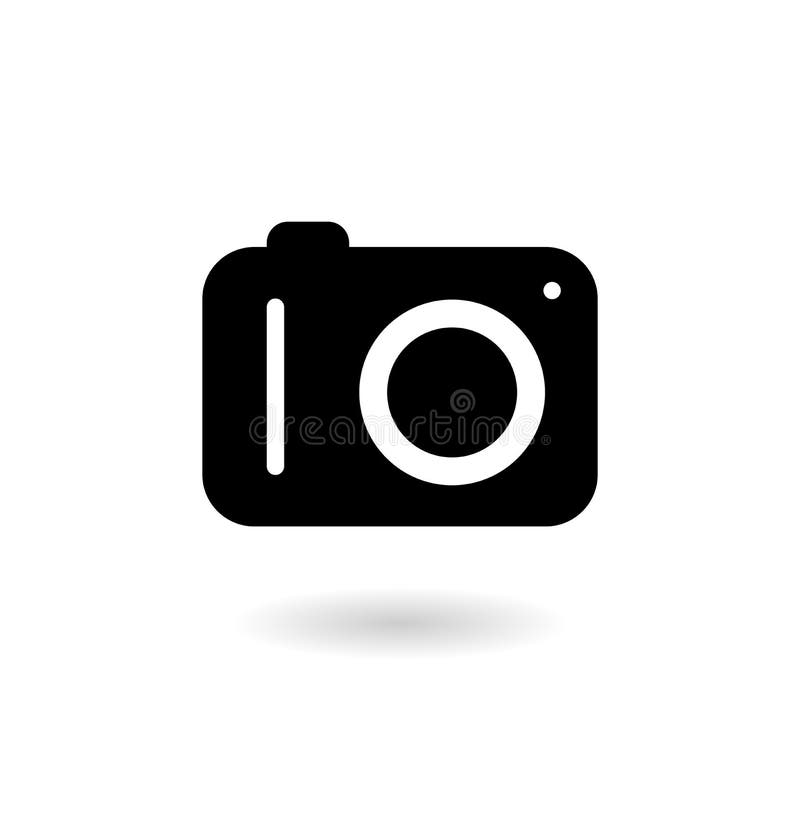 Simple Camera Flat Web Icon Stock Illustration - Illustration of sign ...