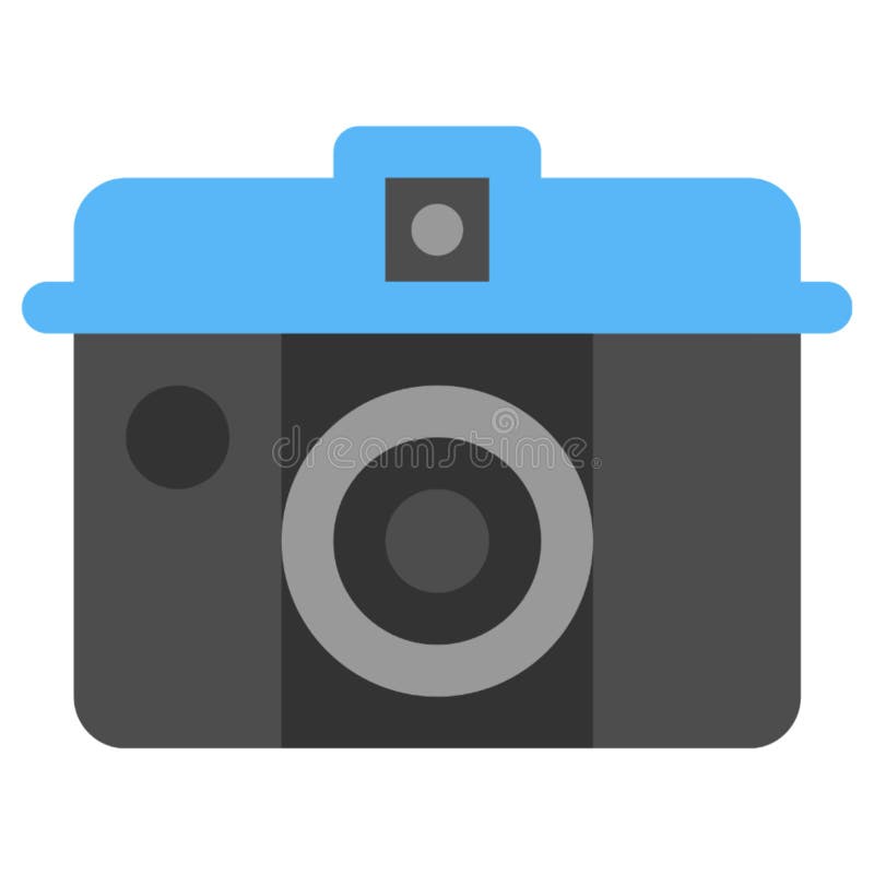 Simple Camera in Line Style Logo Design Stock Vector - Illustration of ...