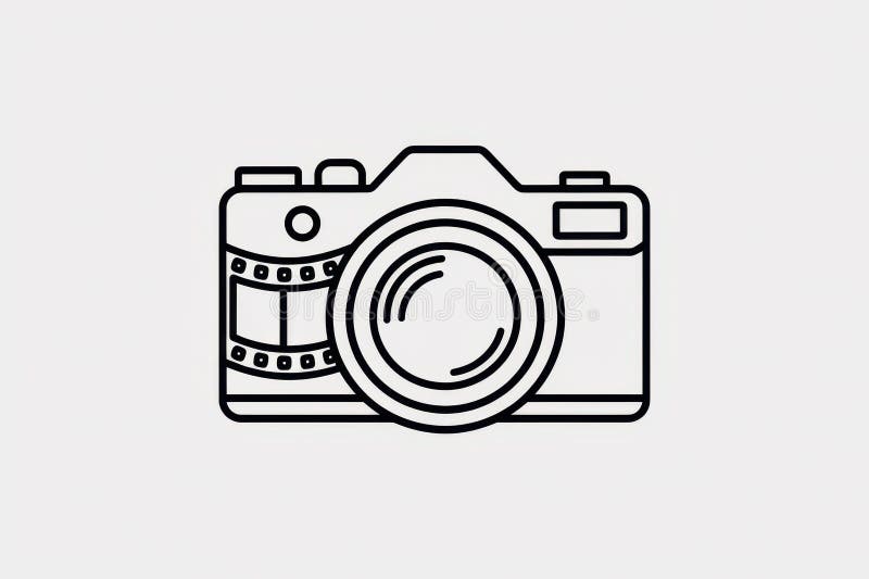 Simple Camera Icon Design for Creative Projects and Digital Use Stock ...