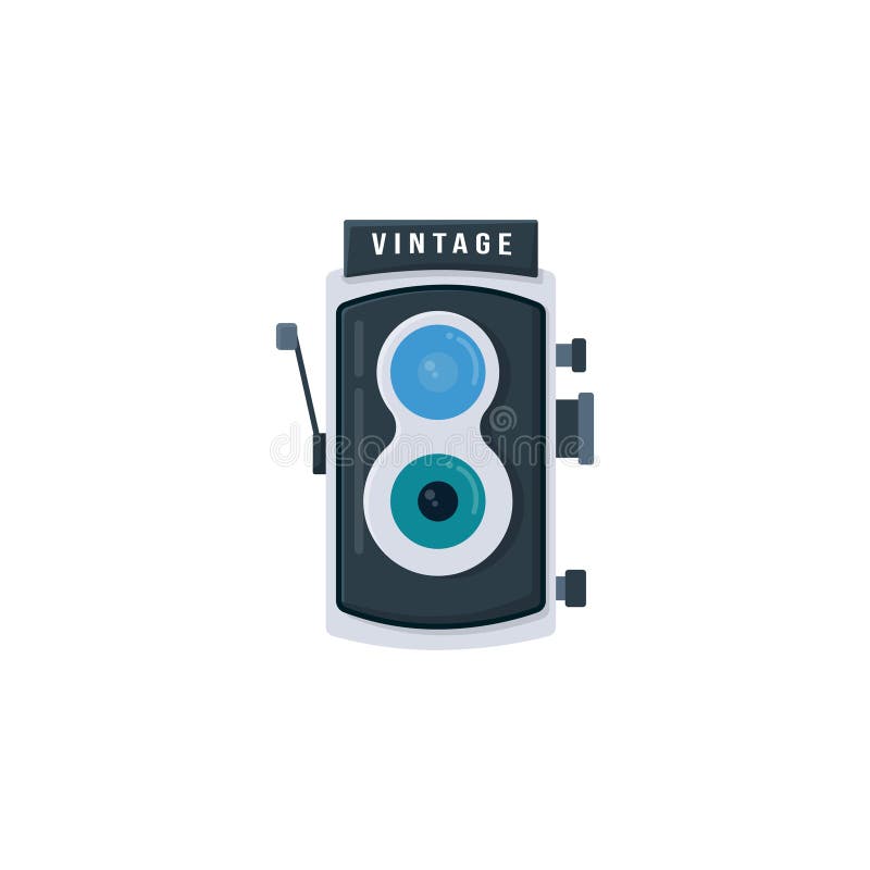 Simple Camera Icon Full Color Flat Design Style Isolated by White Color ...