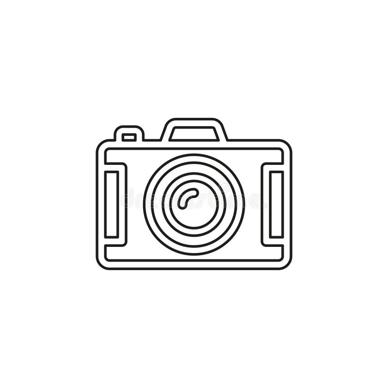 Camera vector icon stock vector. Illustration of flash - 155408522