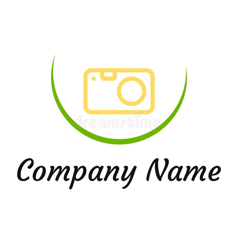 Simple Camera Vector Icon Logo Stock Illustration - Illustration of ...