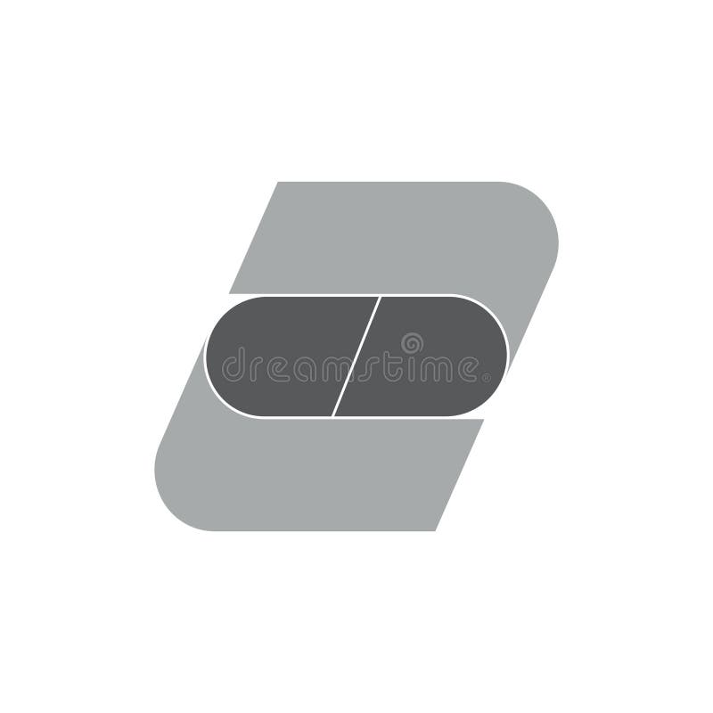 Simple Capsule Shape Geometric Logo Vector Stock Vector - Illustration ...