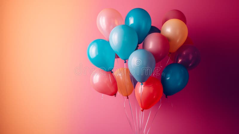 Simple yet Captivating Backdrop Adorned with Radiant, Multicolored ...