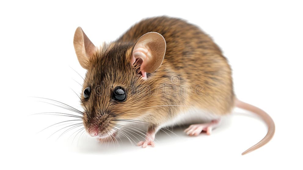 Simple yet Captivating Image of a Mouse Against a Pure White Canvas ...