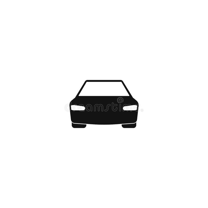 Simple Car Icon. Modern Design on White Background Stock Illustration ...
