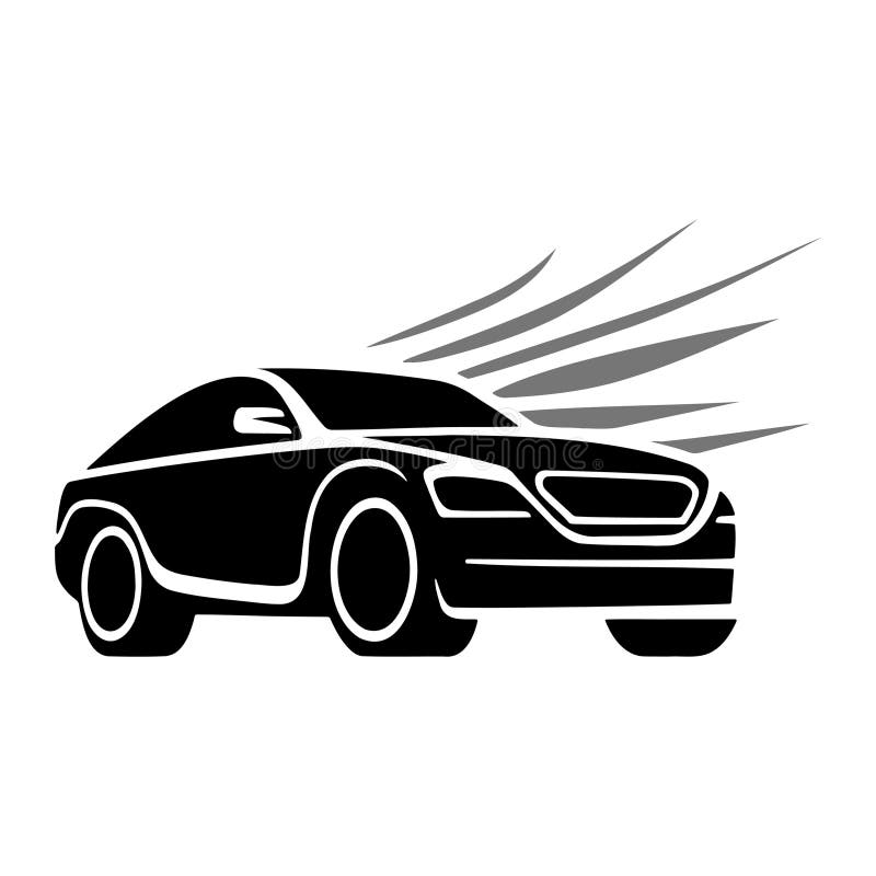 Simple Car Logo. Vector Illustration Stock Vector - Illustration of ...