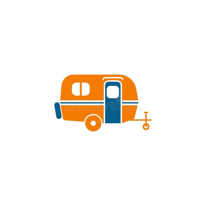 Simple Caravan Mobile Icon Logo Design Vector Stock Vector ...