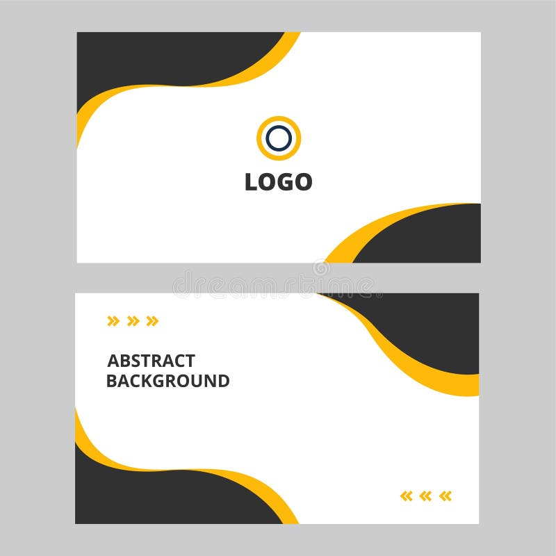 Simple Card Template Design. Vector Background with Abstract Wave ...