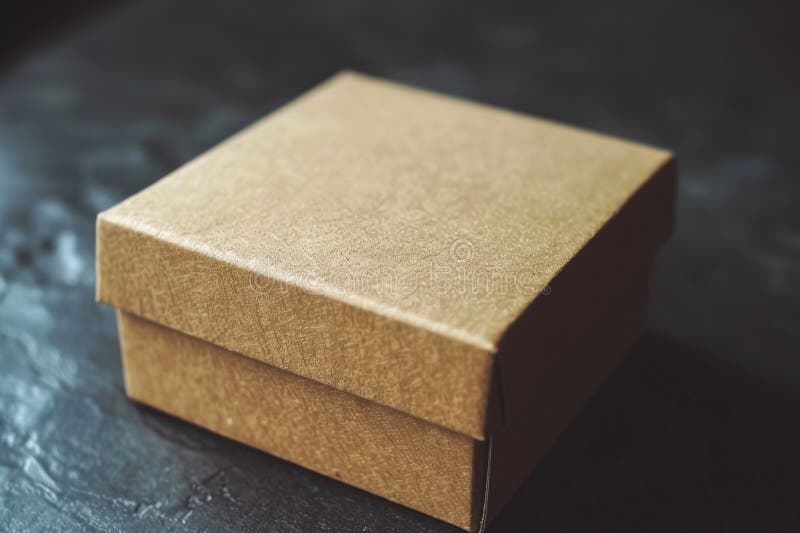 A Simple Cardboard Box Sits on a Flat Surface, Waiting for Its Contents ...