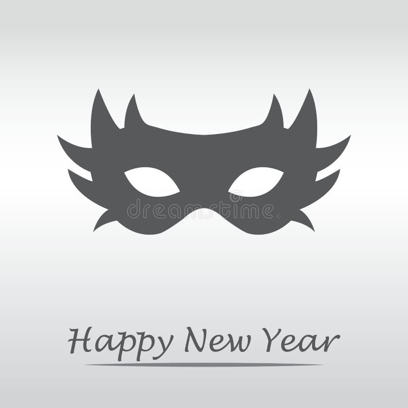 Simple Carnaval Mask Icon. Flat Illustration. EPS10. Stock Illustration ...