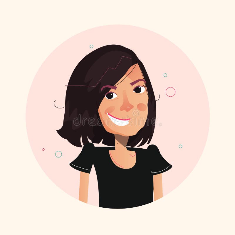 Simple cartoon avatar stock vector. Illustration of cute - 90374388