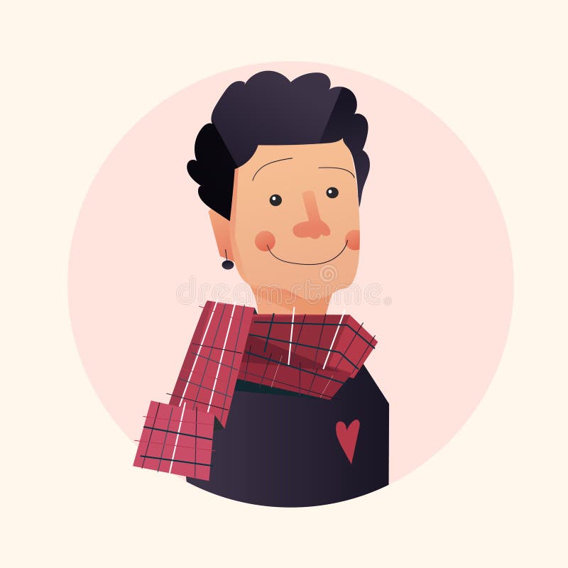 Simple cartoon avatar stock vector. Illustration of human - 90374409