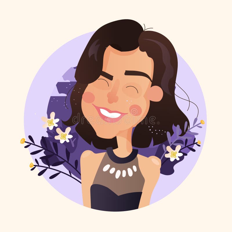 Simple cartoon avatar stock vector. Illustration of character - 90374525