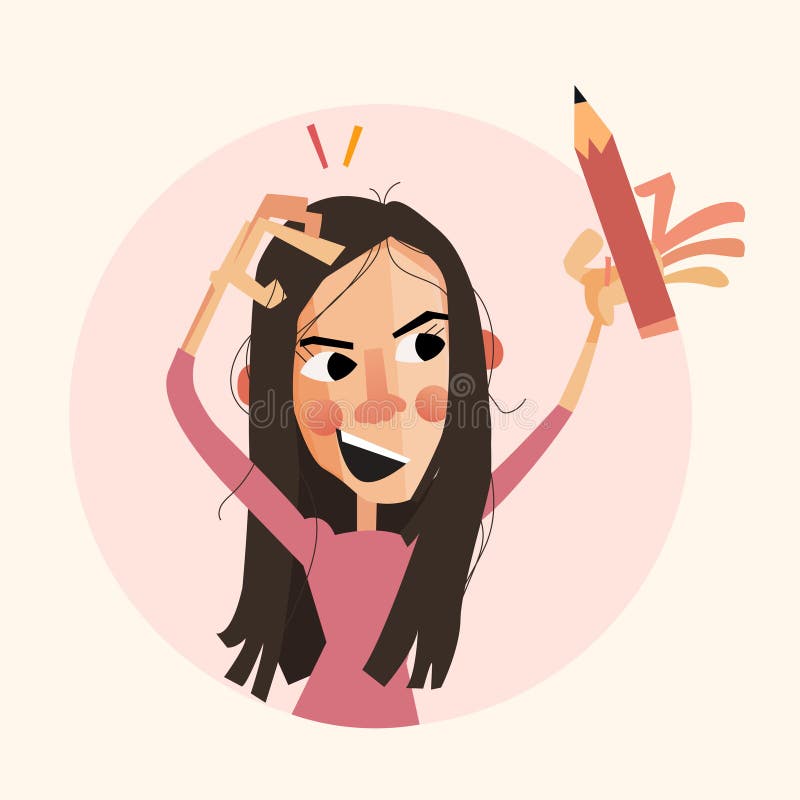 Simple cartoon avatar stock vector. Illustration of vectors - 90374584