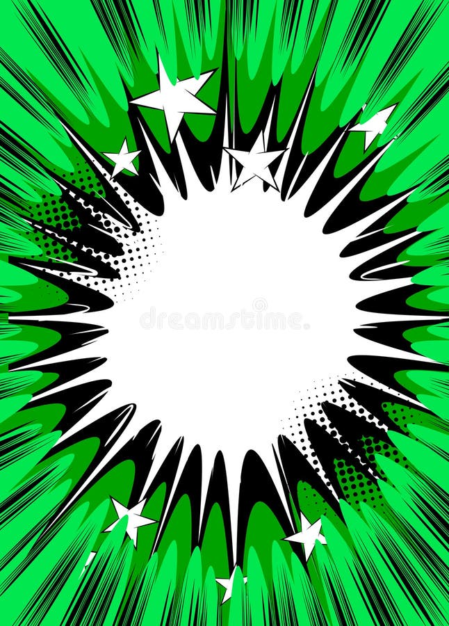 Simple Cartoon Background, Comic Book Abstract Speech Bubble Backdrop ...