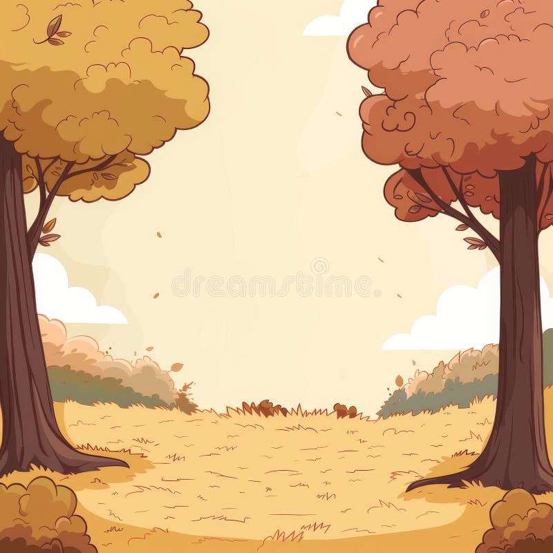 Simple Cartoon Background Featuring Ample Hand-drawn Copy Space. Stock ...