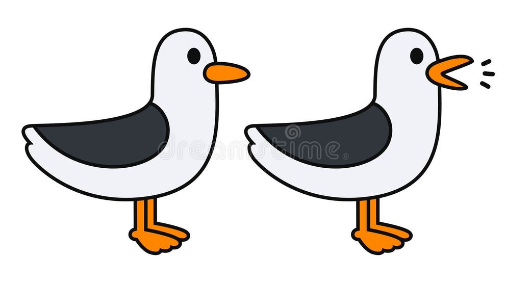 Seagull Screaming Stock Illustrations 27 Seagull Screaming Stock