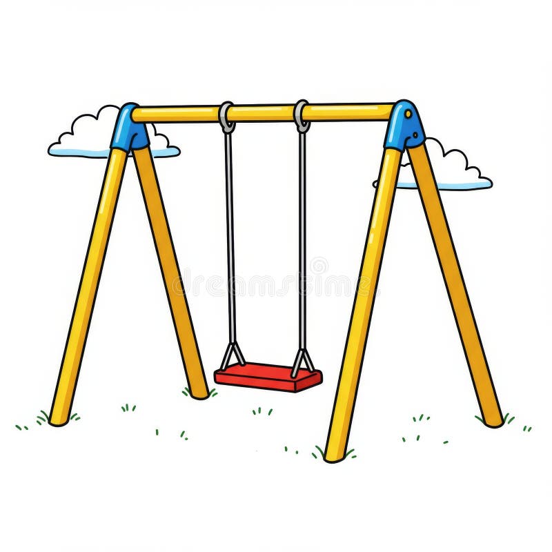 Cartoon Swing Set Clipart