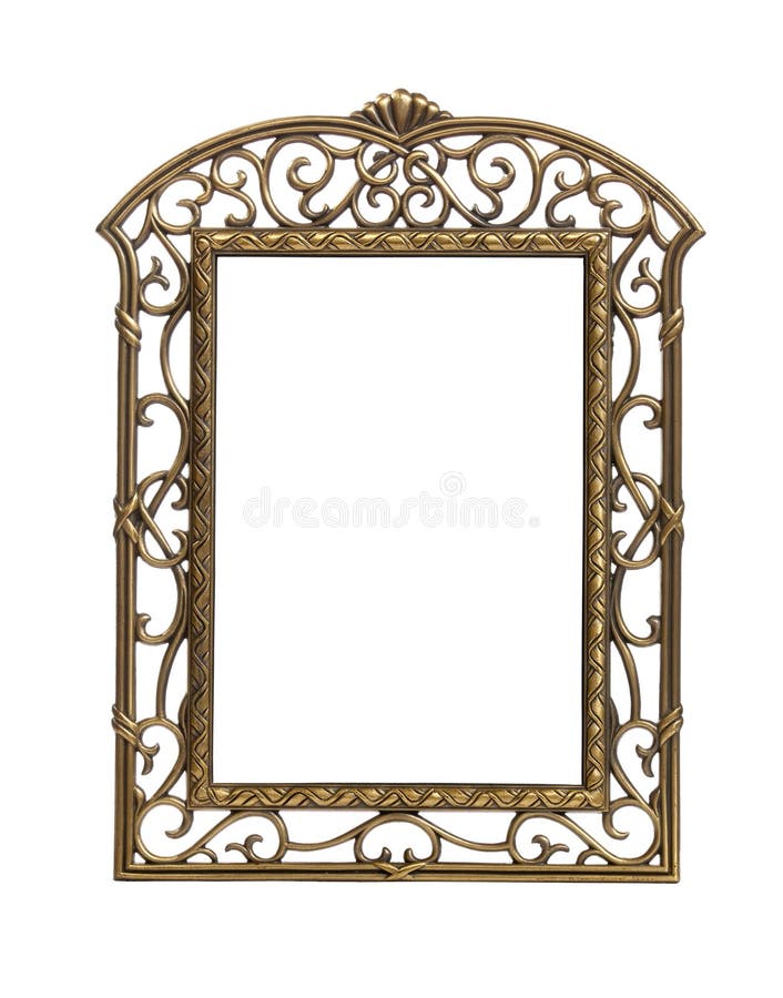 Simple Cast Metal Picture Frame Stock Photo - Image of painting, empty ...