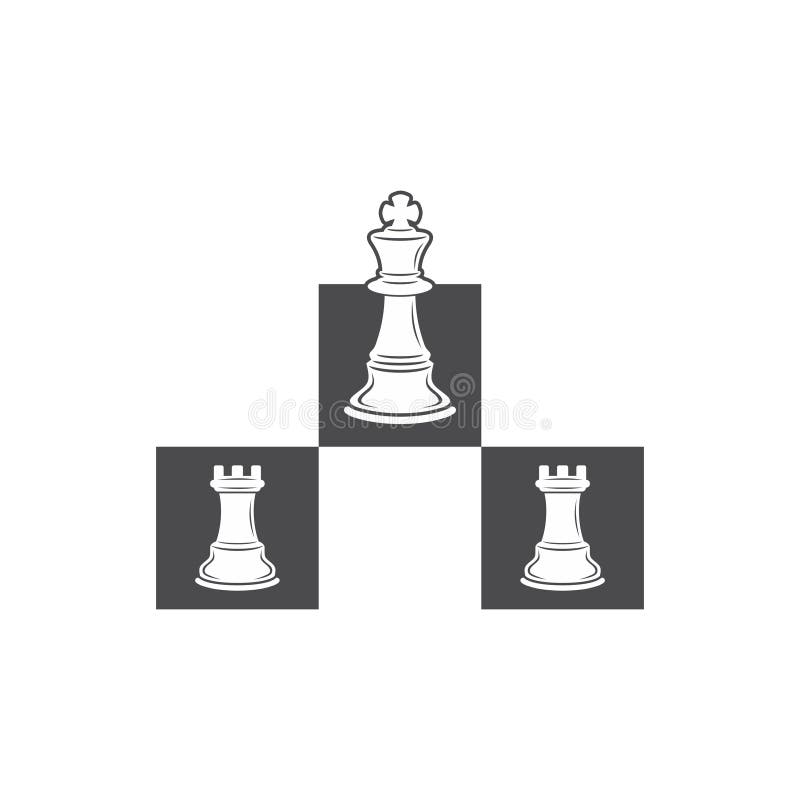 Simple castle chess icon stock illustration. Illustration of ...