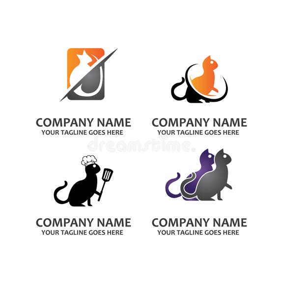 Simple Cat Icon Vector Logo Stock Vector - Illustration of kitty, cute ...