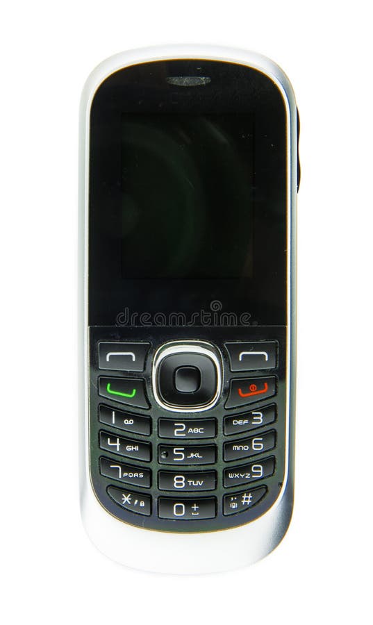 Simple Cell Phone with Buttons Stock Image - Image of portable, mobile ...