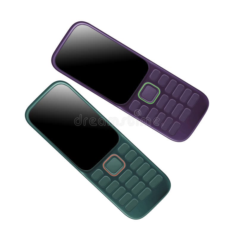 Simple cellphone icon stock illustration. Illustration of multimedia ...