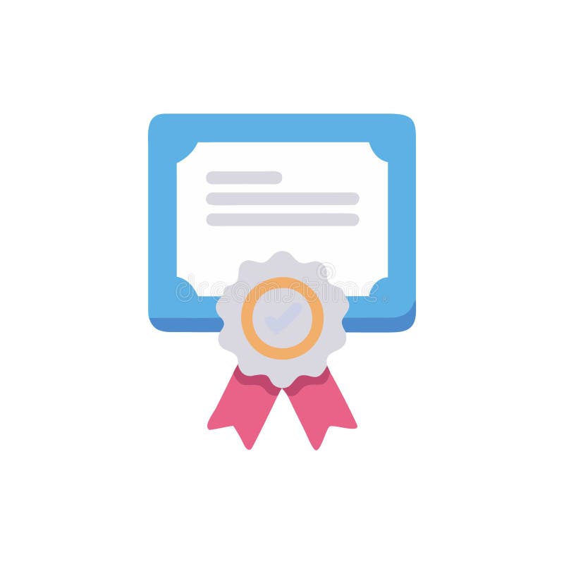 Simple Certificate Seal Icon for Achievements Stock Illustration ...