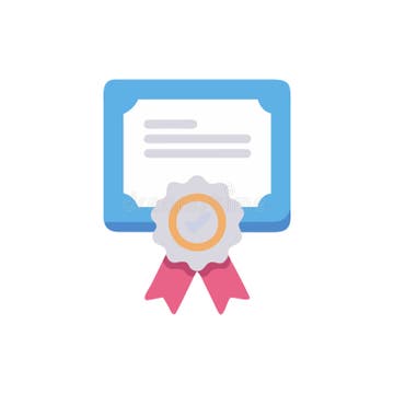 Simple Certificate Seal Icon for Achievements Stock Illustration ...