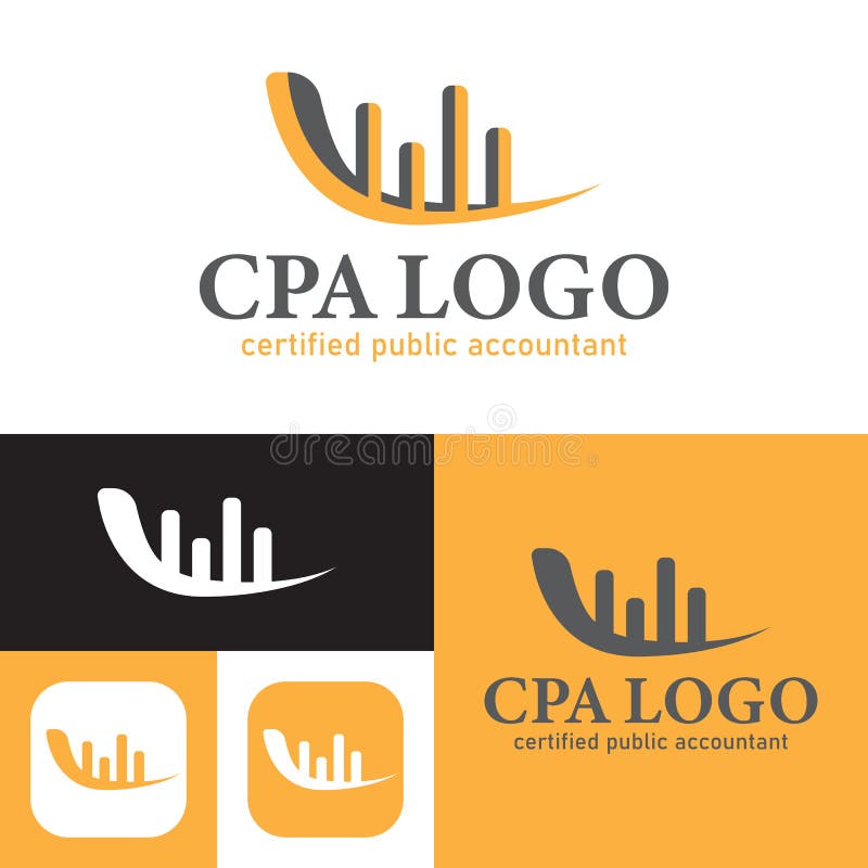 Simple Certified Public Accountant Logo Template.CPA Logo. Black and ...