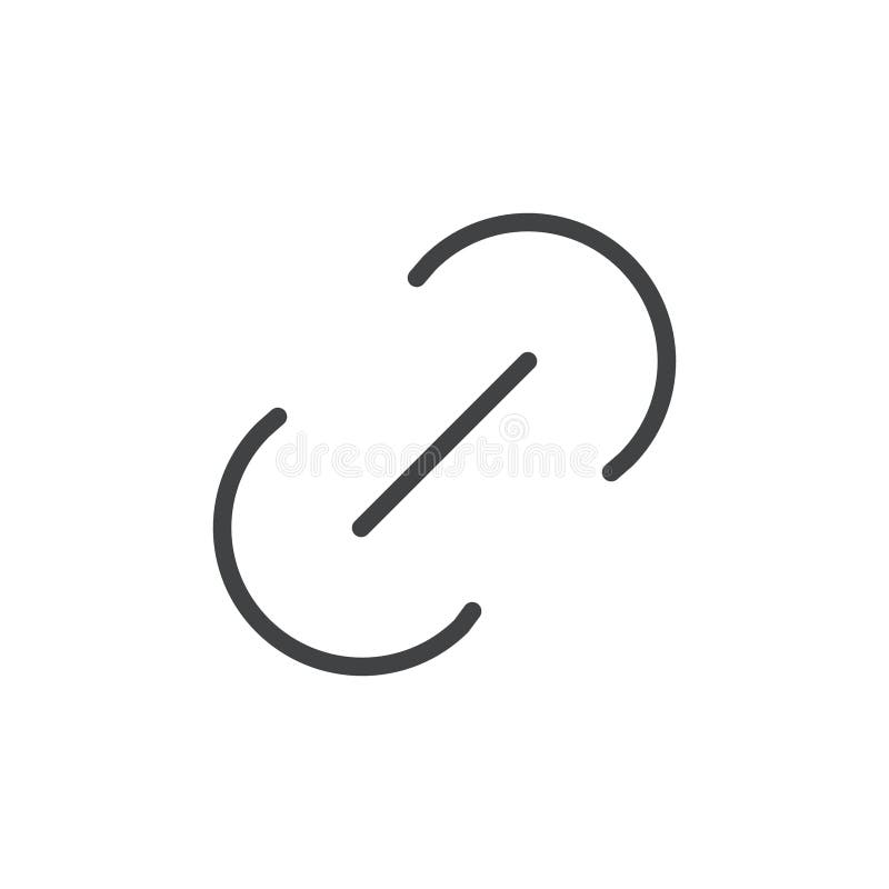 Simple Chain Link Icon Symbolizing Connections or Relationships Stock ...