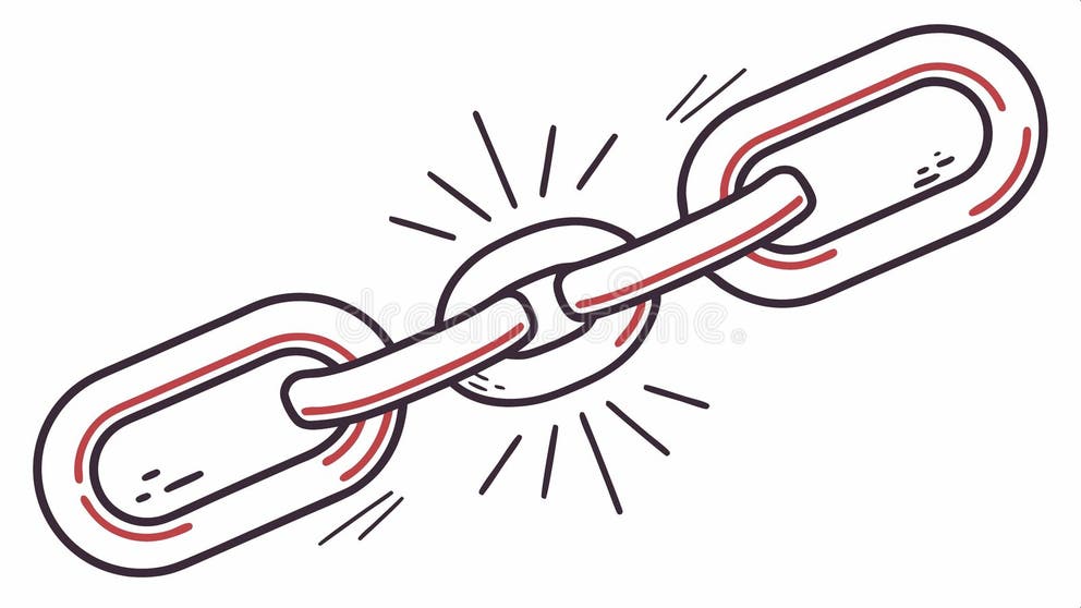 Simple Chain Link Vector, Perfect for Connection and Strength Themed ...