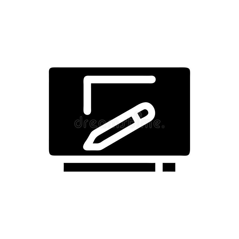 Simple Chalkboard Icon for Teaching Stock Photo - Illustration of study ...