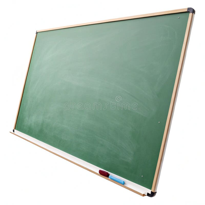 Chalkboard Isolated on White Background Stock Illustration ...