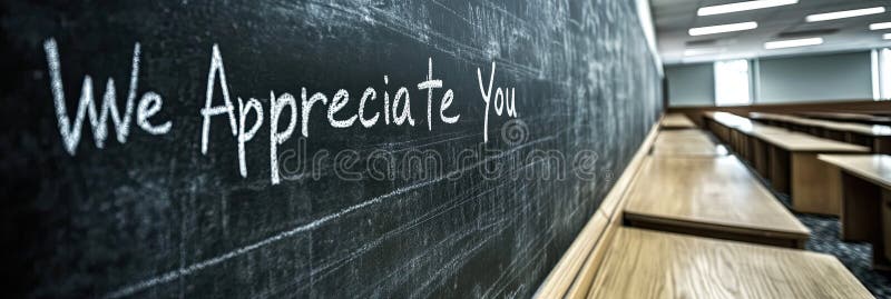 Simple Chalkboard Message Expressing Appreciation in a Minimalist ...