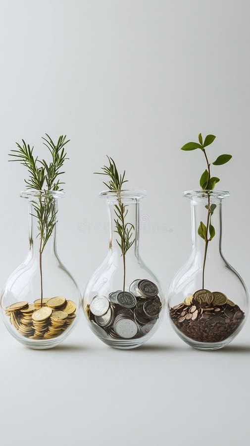 Simple Chart Comparing Compound Interest Savings Plans for Different ...