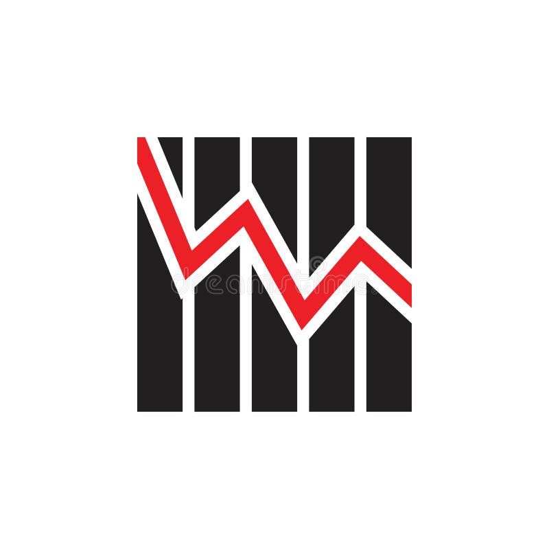 Simple Chart Line Geometric Symbol Vector Stock Vector - Illustration ...