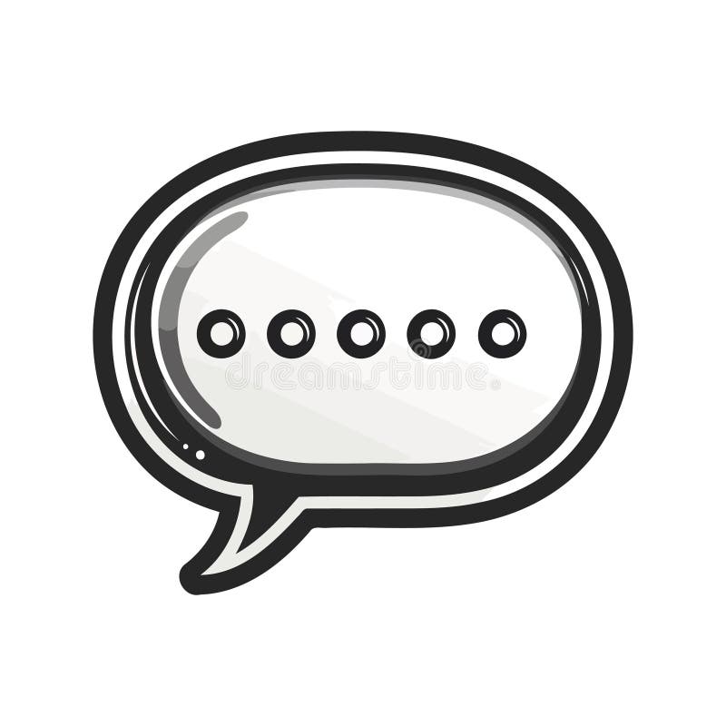 Simple Chat Bubble Icon Design. Stock Illustration - Illustration of discussion, talk: 376173325