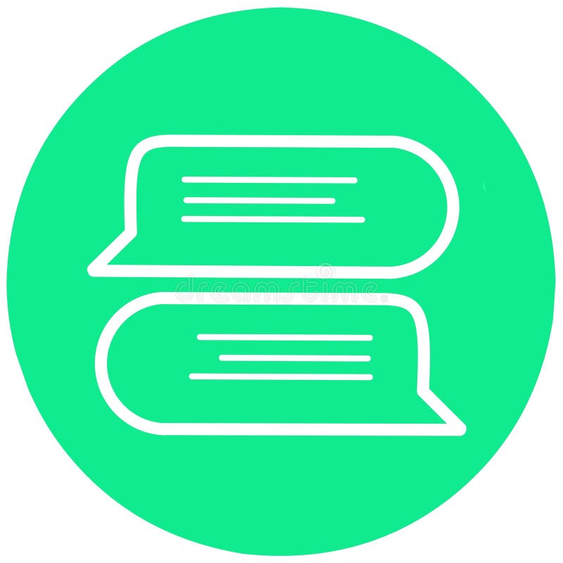 Simple Chat Icon Sign Symbol Stock Vector - Illustration of graphic ...